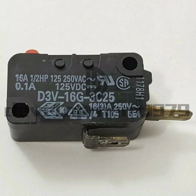 INTERRUPTEUR DE PORTE micro-ondes Omron D3V-16G-3C25 interrupteur de base miniature neuf EUR 7 ...