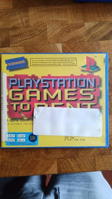 UEFA CHAMPIONS LEAGUE Season 1998/99 PS1 blockbuster ex rental - very ...