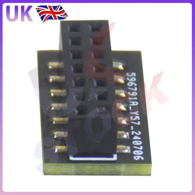 REMOTE CARD TRUSTED Platform Module TPM 2.0 Module 14 Pin for Asrock ...