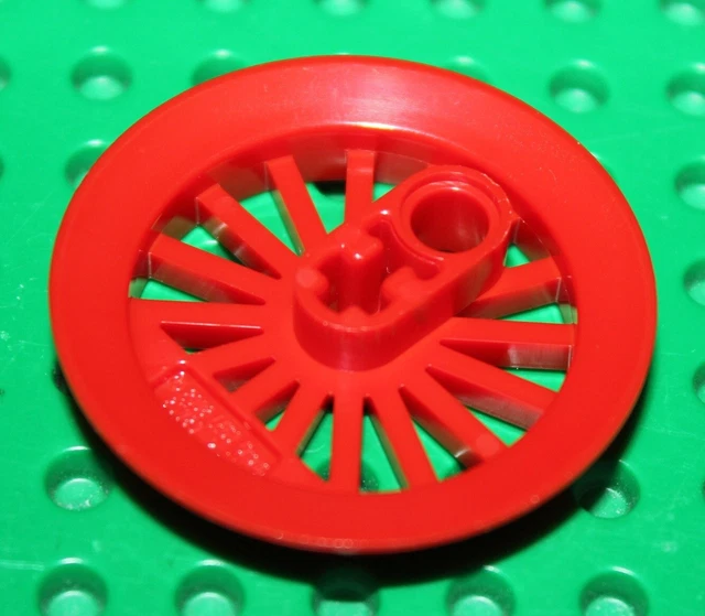 ROUE LEGO RED Train Wheel RC Train Spoked ref 85489b Set 7597 10254 ...