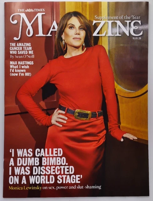 THE TIMES SUPPLEMENT 10th January 2026 Monica Lewinsky Max Hastings ...