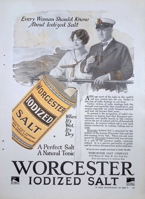 WORCESTER IODIZED SALT Print Ad Good Housekeeping Magazine November ...