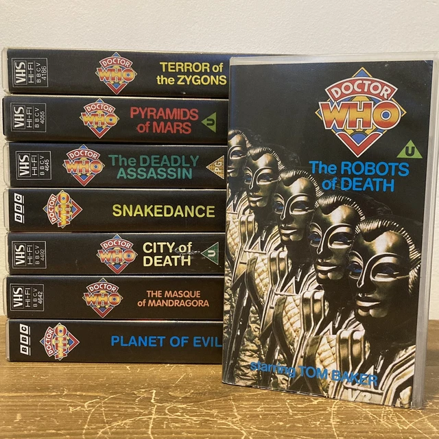 VINTAGE DR WHO VHS Bundle The Deadly Assassin Robots Of Death ...