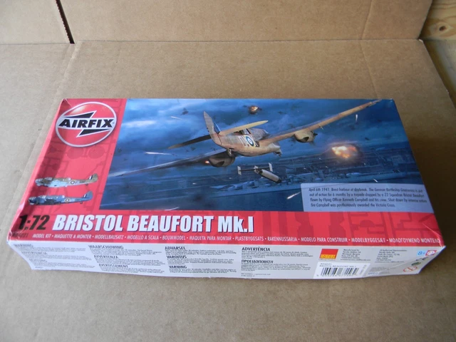 AIRFIX 1:72 BRISTOL Beaufort Mk.1 Model Kit (A04021) £10.00 - PicClick UK