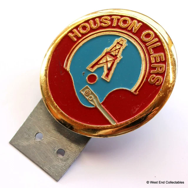 HOUSTON OILERS AMÉRICAIN Football Vintage Badge Voiture Grille Auto ...