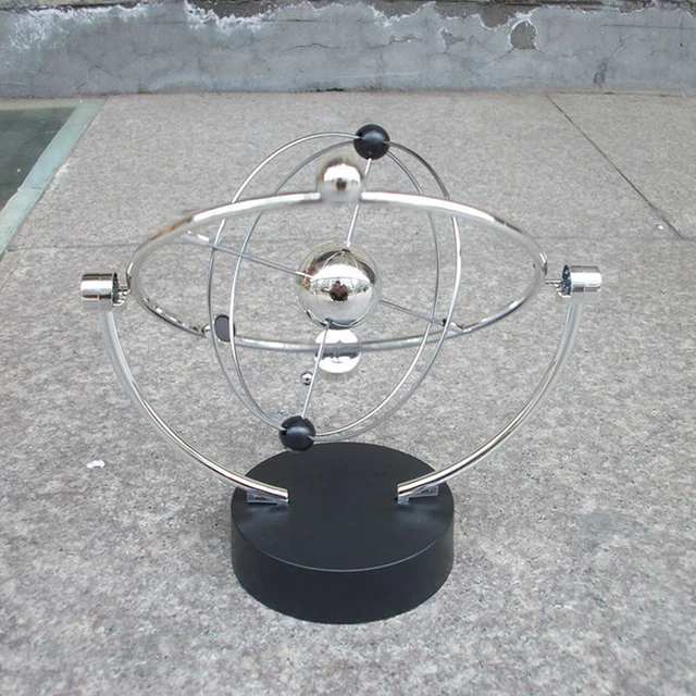 KINETIC ORBITAL REVOLVING Gadget Perpetual Motion Desk Office Art Decor ...