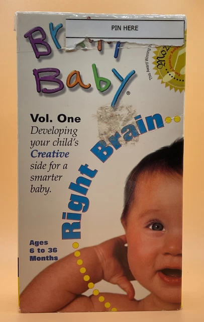 BRAINY BABY - Right Brain Vol. One VHS 2000 Ages 6 To 36 Months ...