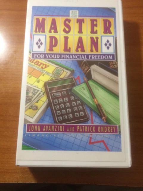 MASTER PLAN FOR Your Finalcial Freedom (VHS) John Avanzini, Patrick ...