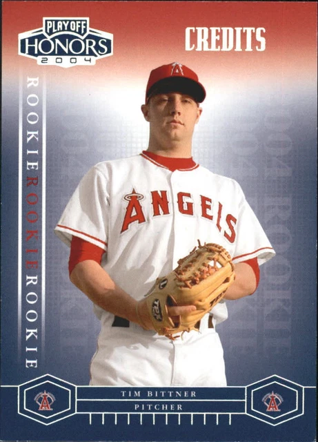 2004 PLAYOFF HONORS Credits Argent Anaheim Angels Baseball Card #233 ...