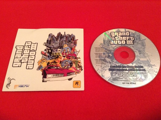 GRAND THEFT AUTO 3 Rare Music Soundtrack Sample CD £74.95 - PicClick UK
