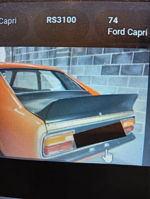 FORD CAPRI MK1 Rs 3100 Numberplate Lamps New Old Stock Orig Ford Boxd ...