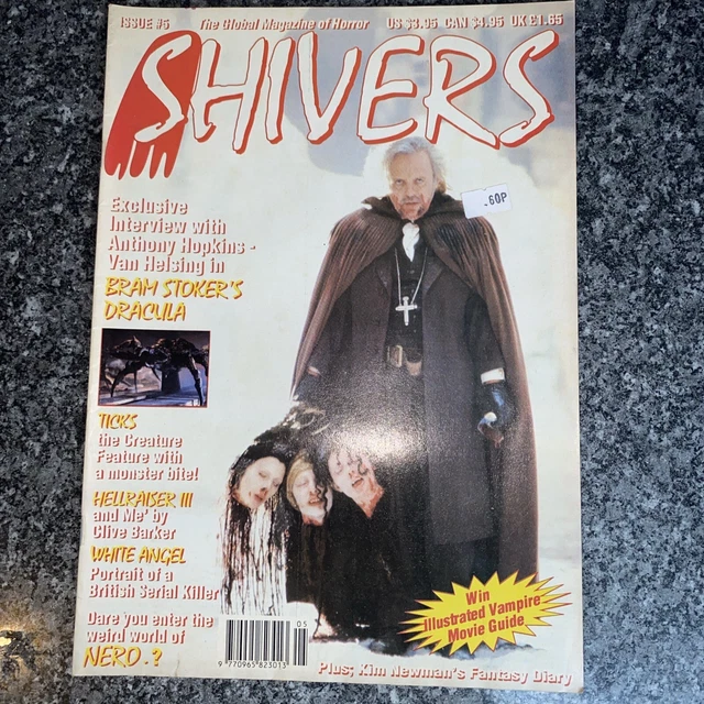 MAGAZINE - SHIVERS Horror Magazine #5 Dracula Ticks Hellraiser 3 Clive ...