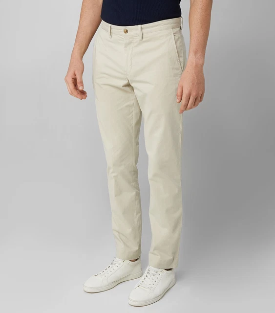 POLO RALPH LAUREN Men's Straight-Fit Stretch Chino Pants Trousers Beige BNWT NEW £49.00 ...