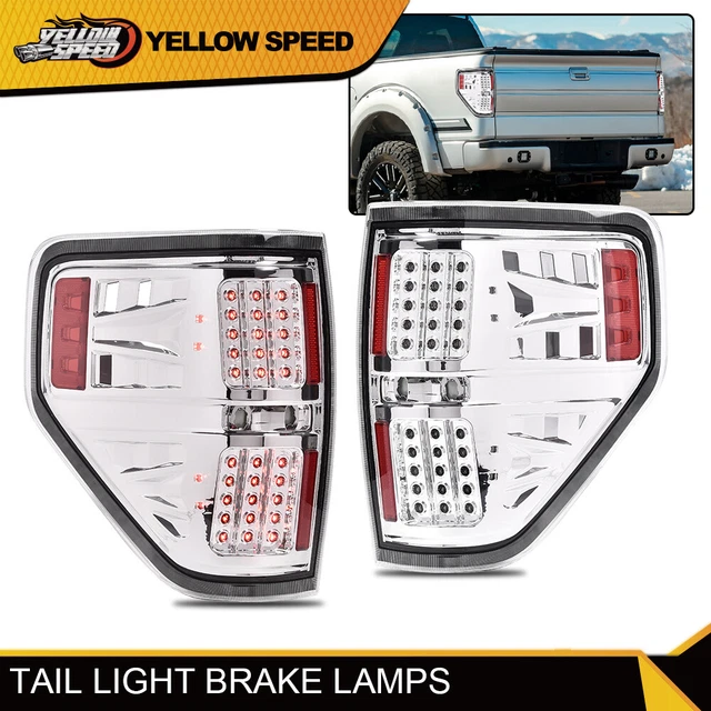 LED REAR TAIL Lights Brake Lamps Clear Fit For 2009-2014 Ford F-150 ...