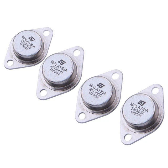 2X(4 X 2N3055 15A 60V NPN AF Transistor de Puissance Audio TO-3 P3O7 ...