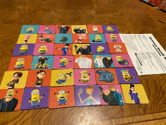 LN DESPICABLE ME 3 MINIONS Complete Matching Card Game Memory 72 Cards ...