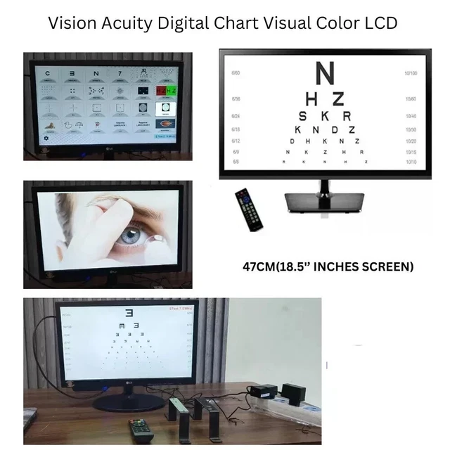 VISION ACUITY DIGITAL Chart Visual Color LCD Acuity Chart with free ...