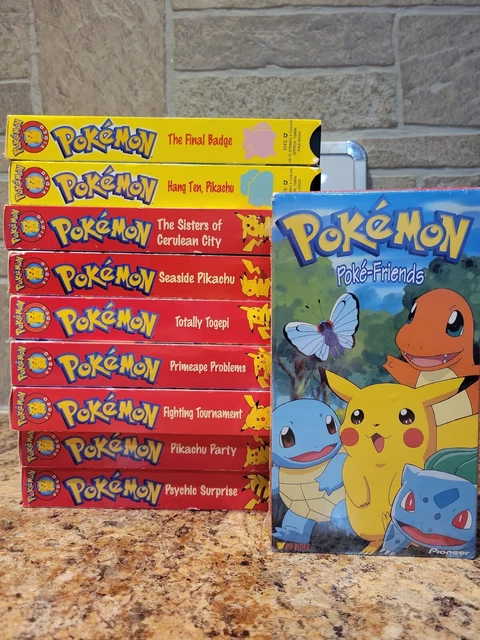 POKEMON VHS LOT OF 10 Pikachu VHS Pioneer, Viz Video. Nintendo 1 sealed ...