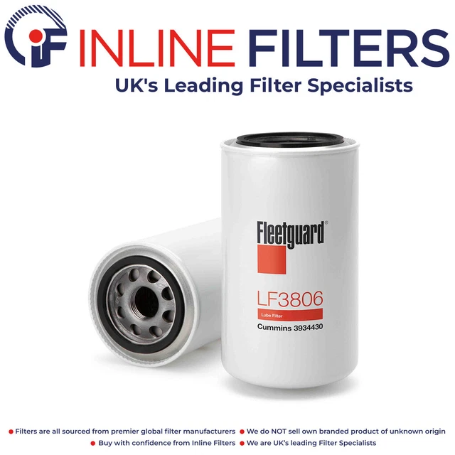 FLEETGUARD LF3806 LUBE Filter - Genuine Fleetguard - NEXT DAY DELIVERY ...