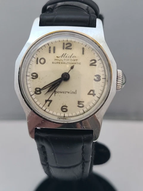 VINTAGE MIDO MULTIFORT Superautomatic Military collector watch ...