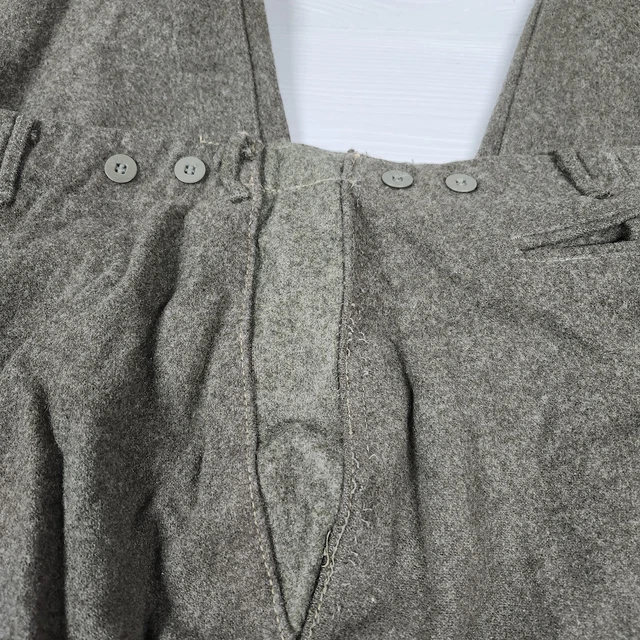 VINTAGE 40S SWEDISH WWII Army Pants WOOL Military cargo Pants C50 Size ...