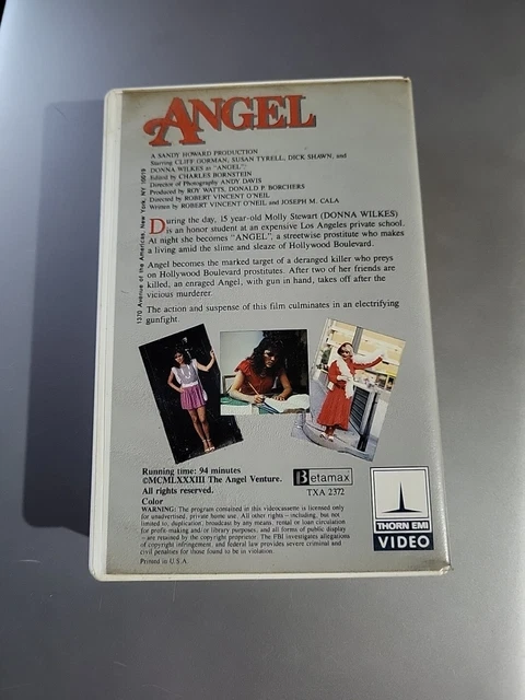 ANGEL 1983 THORN EMI Beta (NOT VHS) Betamax Donna Wilkes RARE 80s ...