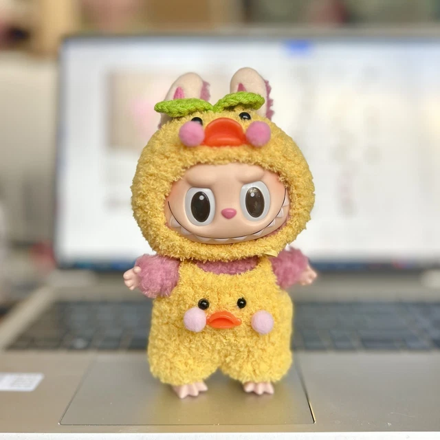 POP MART LABUBU The Monsters Plush Doll Replacement Yellow Duck Clothes ...
