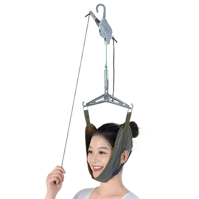 HANGING CERVICAL TRACTION Kit Adjustable Hanging Neck Posture Corrector ...