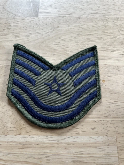 VINTAGE US AIR Force Tech Sergeant Rank Patch Insignia E-6 E6 USAF. £5. ...