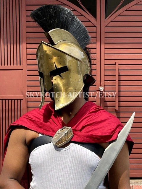 MEDIEVAL 300 KING Spartan Full Costume/Damage Spartan Helmet/Leg ...