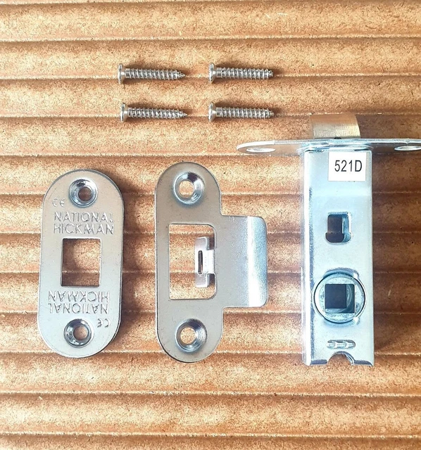 NATIONAL HICKMAN DOOR standard latch 63mm body + chrome face plate ...