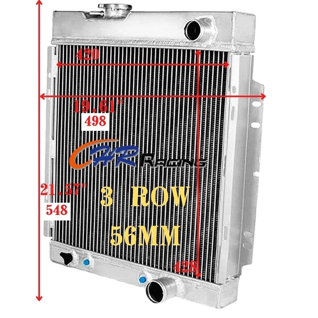 ALUMINUM RADIATOR FOR FORD MUSTANG V8 289 302 WINDSOR 1964 1965 1966 AT ...