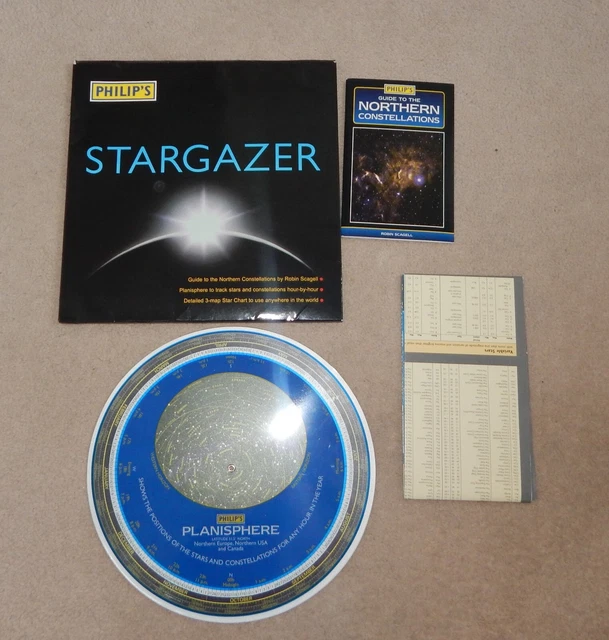 PHILIPS STARGAZER WITH Planisphere, Star Chart & Guide - Must Go £5.00 ...