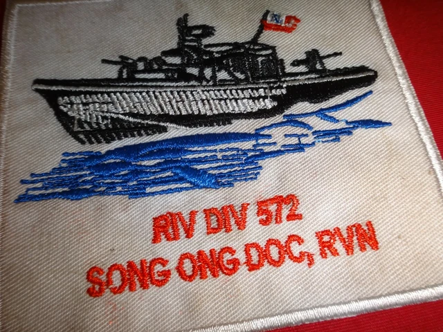 VIETNAM WAR PATCH US Navy PBR RIVER DIVISION 572 SONG ONG DOC £10.46 ...