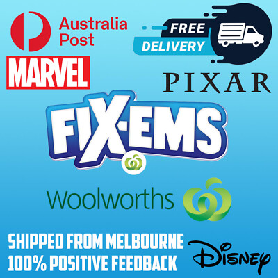 FIX-EMS WOOLWORTHS WOOLIES Disney Marvel Pixar Fix Ems $5.00 - PicClick AU