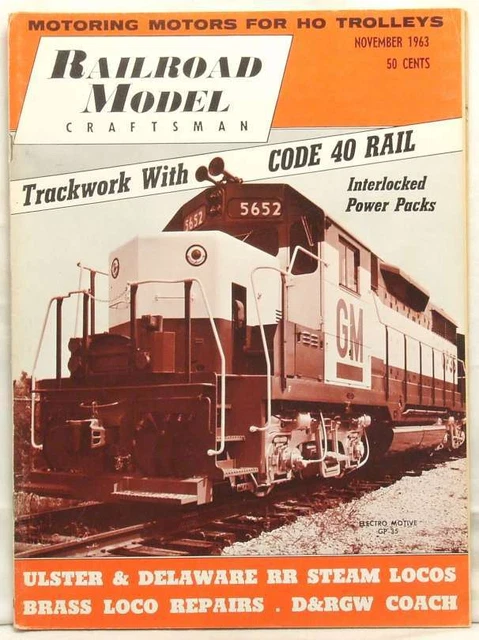 MODÈLE FERROVIAIRE MAGAZINE Code De Voie 40 Rail Delaware Vapeur Loco ...