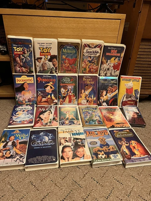 DISNEY VHS TAPES, Black diamond, Gold, masterpiece Collection 22 Total ...