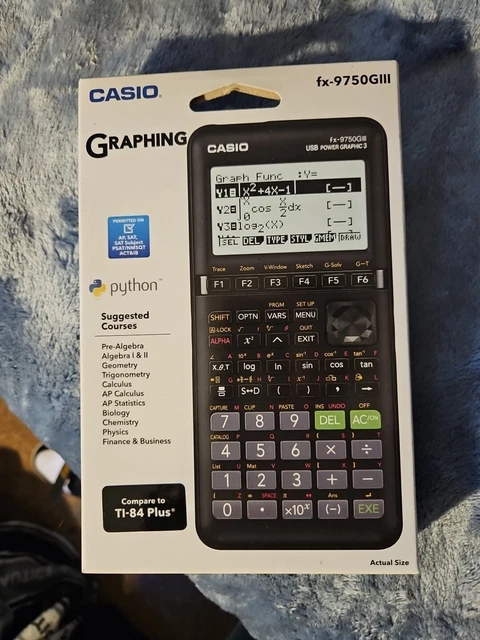 CASIO FX-9750GIII PYTHON Graphing Calculator - Black $18.50 - PicClick