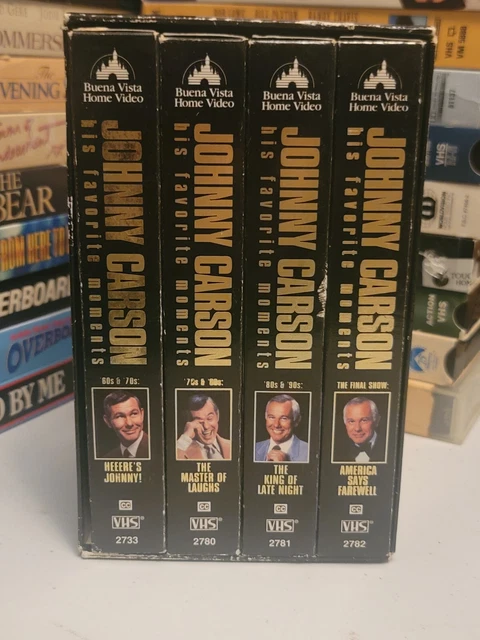 THE JOHNNY CARSON Collection Favorite Moments from Tonight Show 4 VHS ...