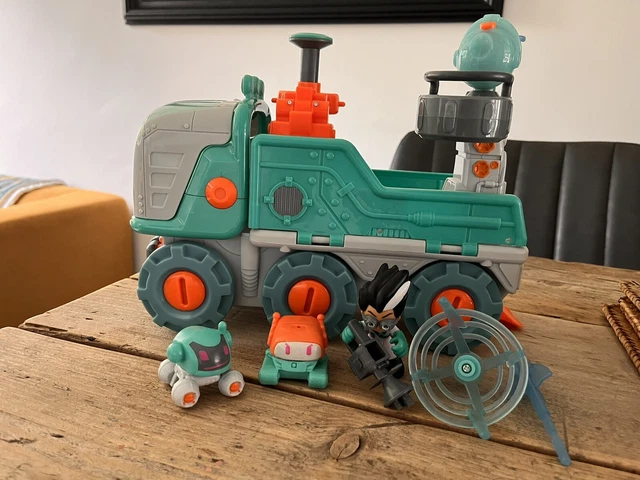 PJ MASKS ROMEO Bot Builder Pre-school Toy, Romeo Vehicle & Robot ...