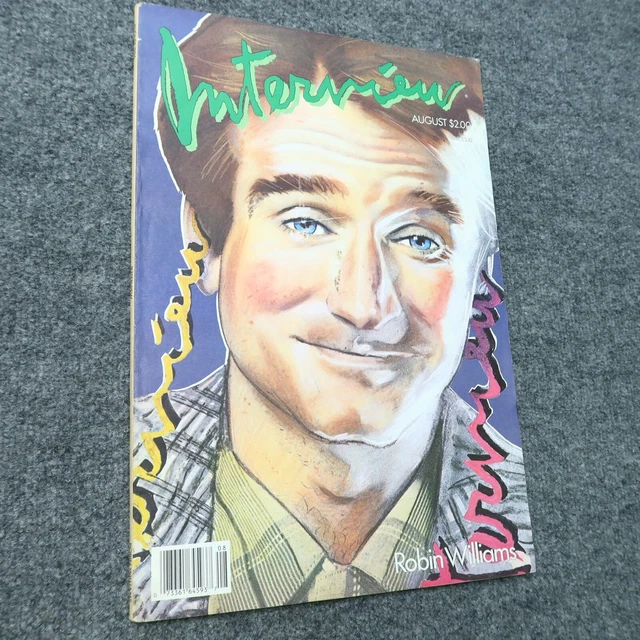 VINTAGE ANDY WARHOL Interview Magazine August 1986 Robin Williams £30. ...