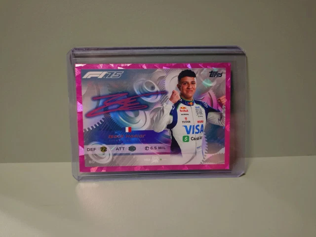 TOPPS F1 TURBO Attax 2025 Isack Hadjar Signature Style Pink Parallel ...
