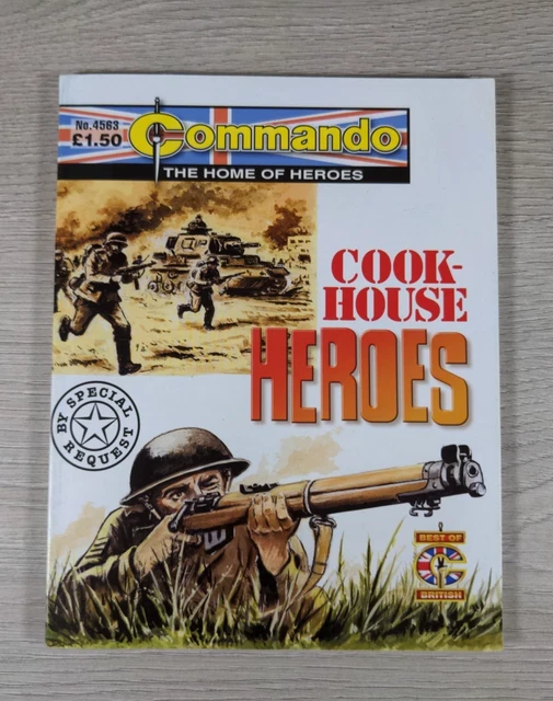 COMMANDO COMIC ISSUE Number 4563 Cook House Heroes - Vinatage Comic £3. ...