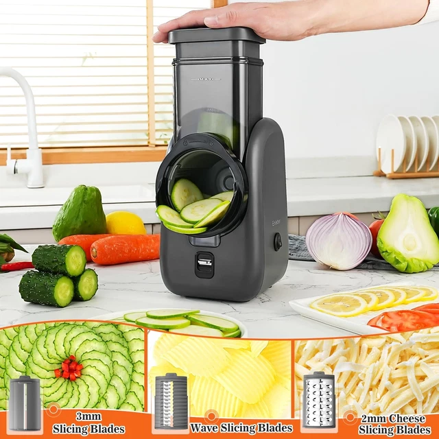 ELECTRIC CHEESE GRATER Electric Salad Maker Multi Grater Fruit Cutter ...