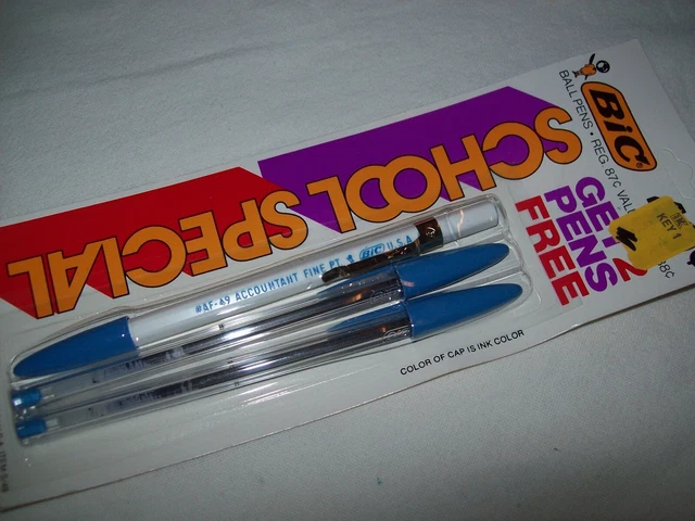 VINTAGE BIC PENS School Special Set with AF-49 pen New In Original ...