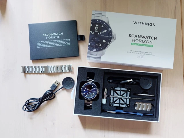 WITHINGS SCANWATCH HORIZON. Smartwatch Bluetooth 43 mm blu. EUR 160,81 ...