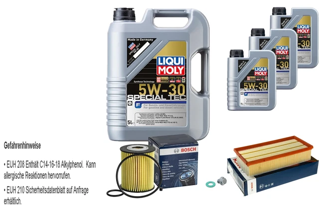 BOSCH INSPECTION SET 8L Liqui Moly Special Tec F 5W-30 pour Toyota Corolla EUR 131,90 - PicClick FR