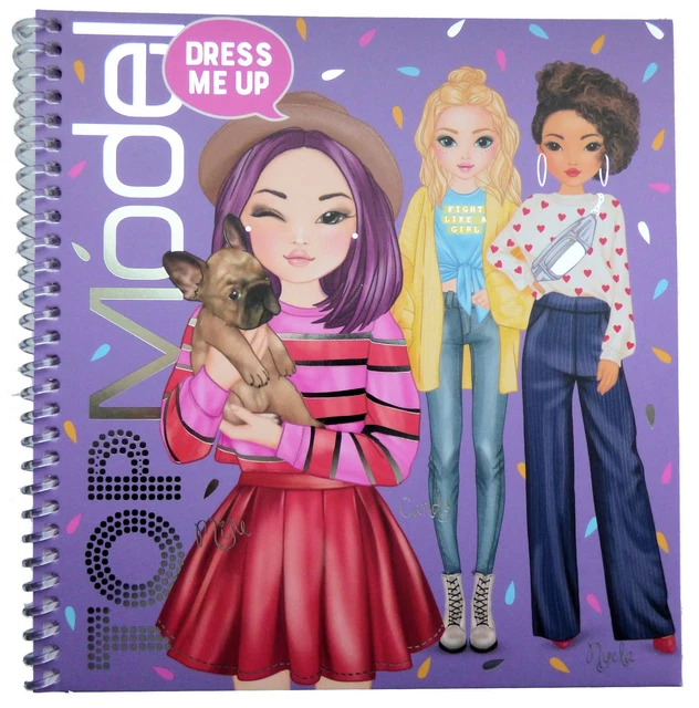 DEPESCHE® TOPMODEL® DRESS Me Up Malbuch Stickerbuch Sticker Aufkleber ...