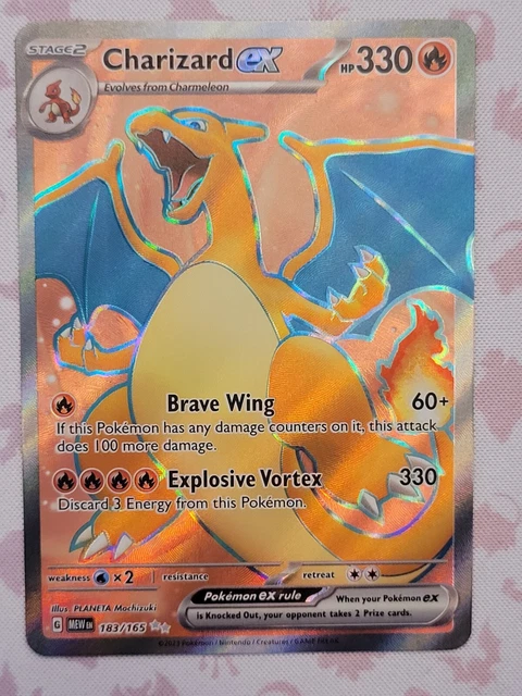 CHARIZARD FULL ART EX 183/165 2023 Pokemon 151 English EUR 29,73 ...