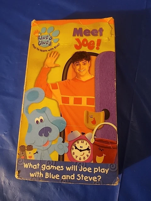 BLUES CLUES - Meet Joe (VHS, 2002) NICK JR VHS SLIP SLEEVE TV SERIES £ ...